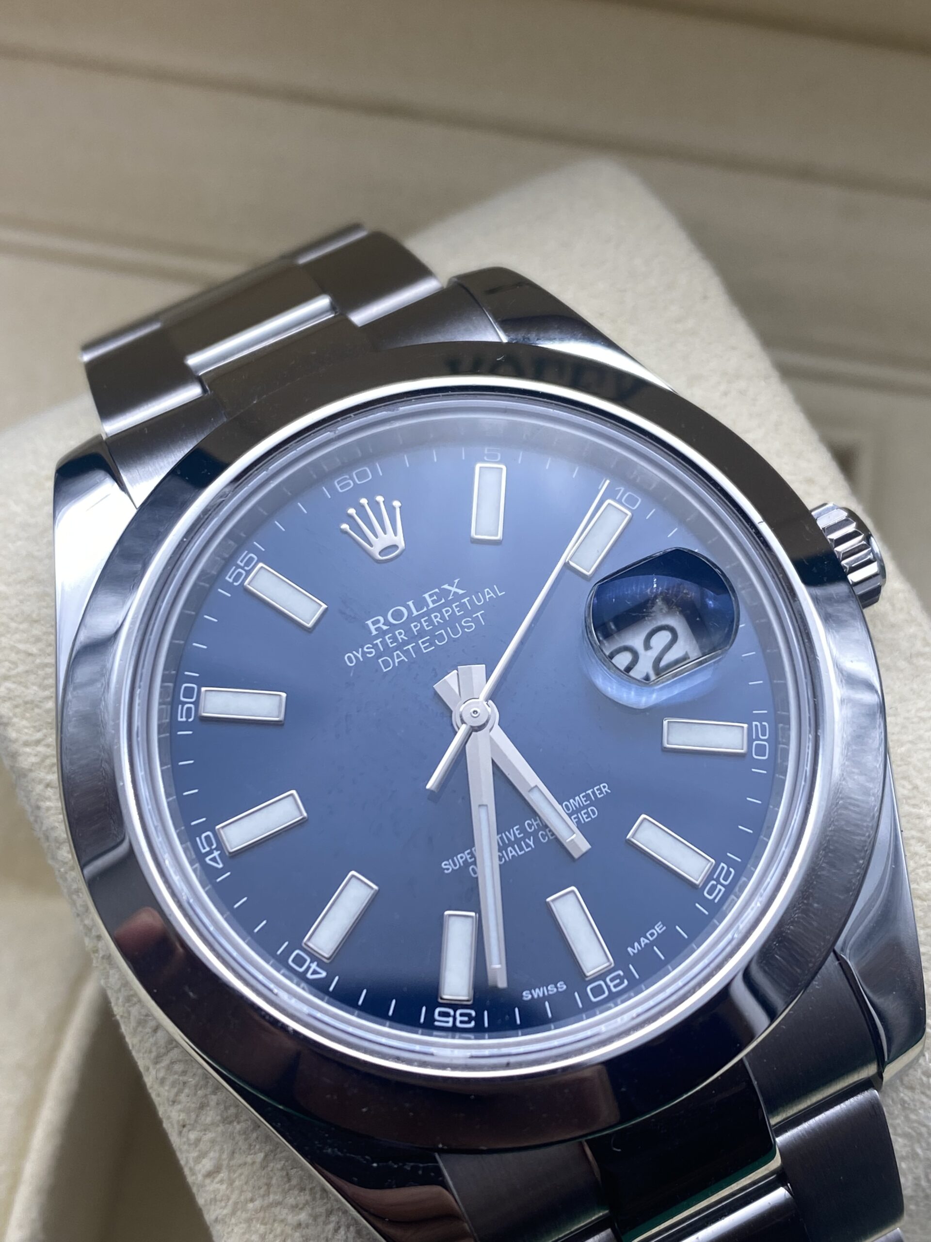 Rolex datejust ref 116300 bleu - Epo-watch